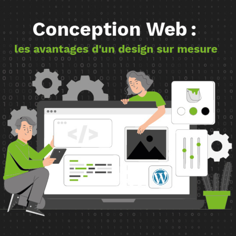 Conception Web : prêt à naviguer vs sur mesure | Duo Énergie graphique